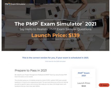 [Special Offer] PMP Exam Simulator 2021 Limited Launch Discount